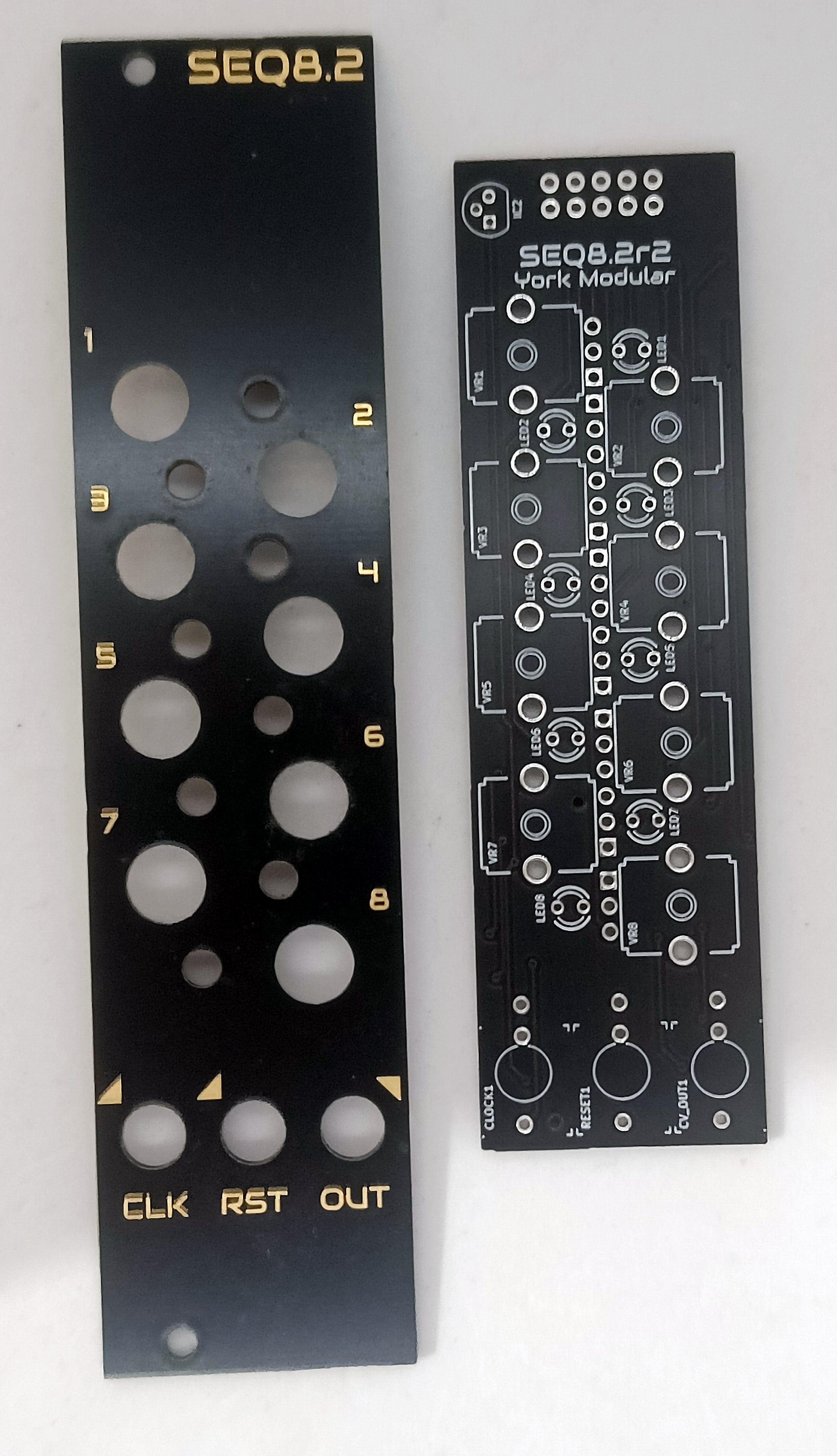 SEQ8.2: 8-step CV sequencer with reset (6HP PCB/panel) – York Modular